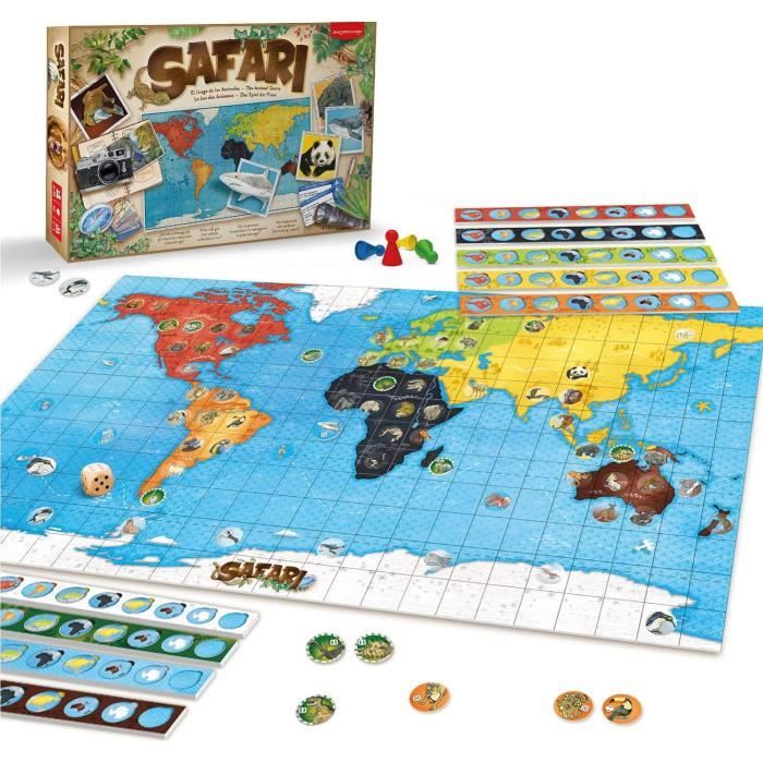Safari, Le Jeu Des Animaux. Jeu De Société Et De Stratégie Pour Tout ...