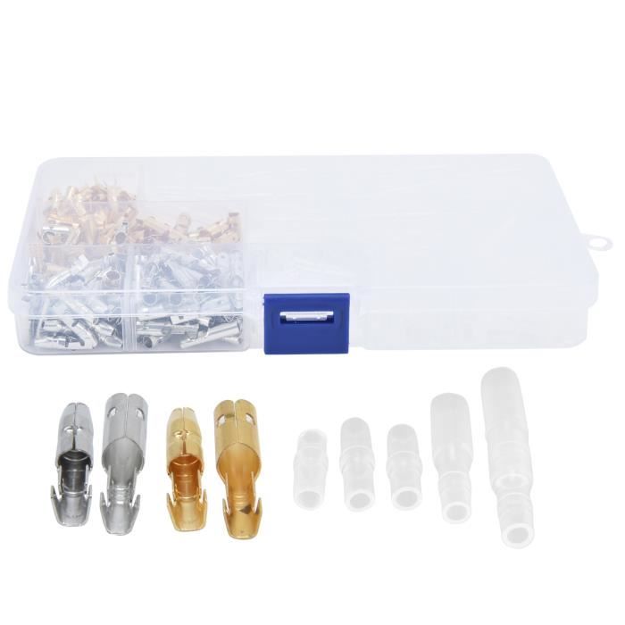 EJ.life Connecteur de fil de bornes mâle femelle 400 pièces kits de connecteur de fil automobile ...