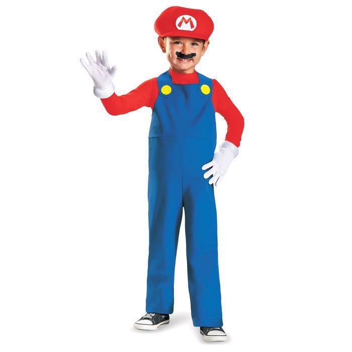 Déguisement Mario Enfant - Mario - Combinaison, Ventre, Gants ...