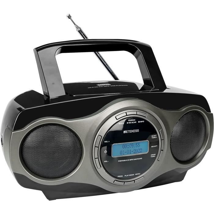 Tr631 Boombox Poste Radio Cd,Boombox Avec Fm Radio,Poste Cd Bluetooth ...