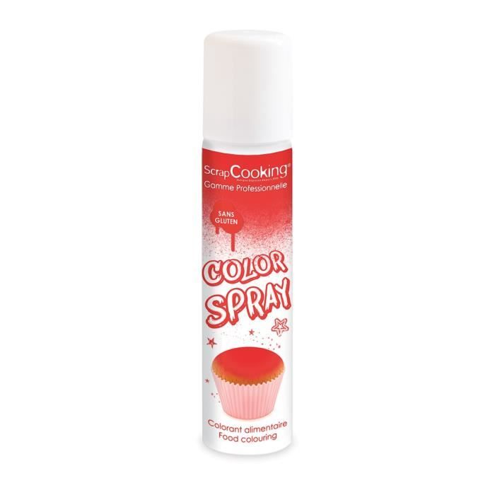Spray alimentaire colorant rouge 75 ml - Scrapcooking Rouge - Cdiscount ...