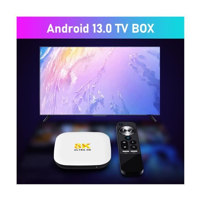 Pour M2 TV Box 4 Go + 64 Go Android 13 Smart TV Box WIFI6 BT5.0 8K AV1 ...