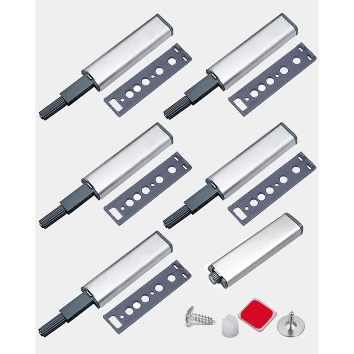 Push to Open Aimant Porte Placard Jiayi 6 Pièces Métal Loquet ...