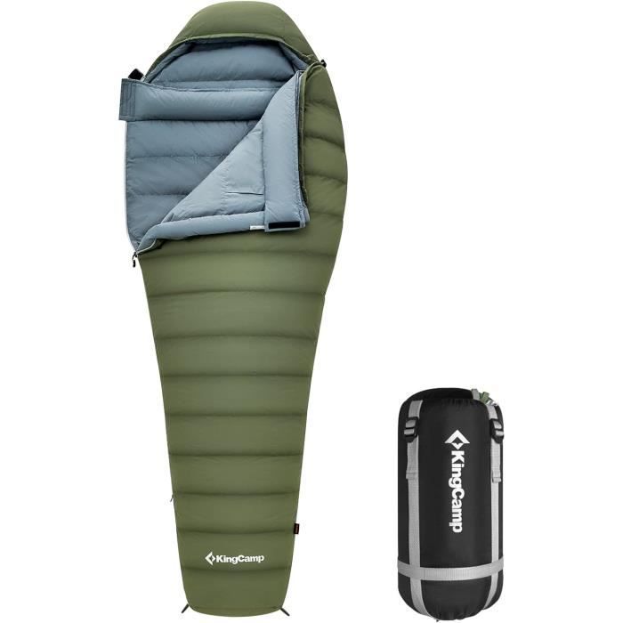 KingCamp Sac de Couchage Grand Froid en Duvet 400g, Sac Couchage Ultra ...
