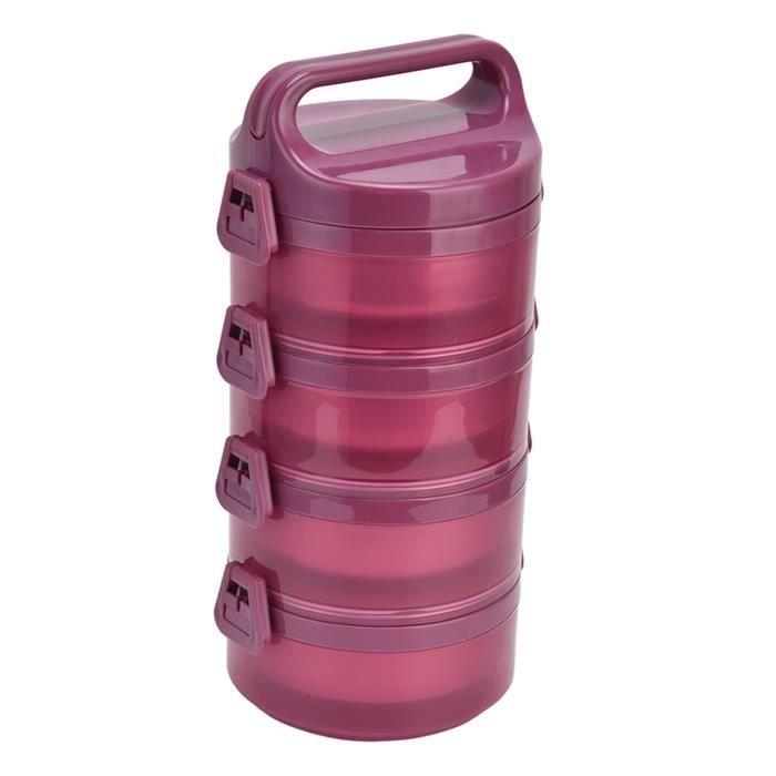 Tbest Récipient pour aliments bento étanche Boîte à lunch thermique en ...