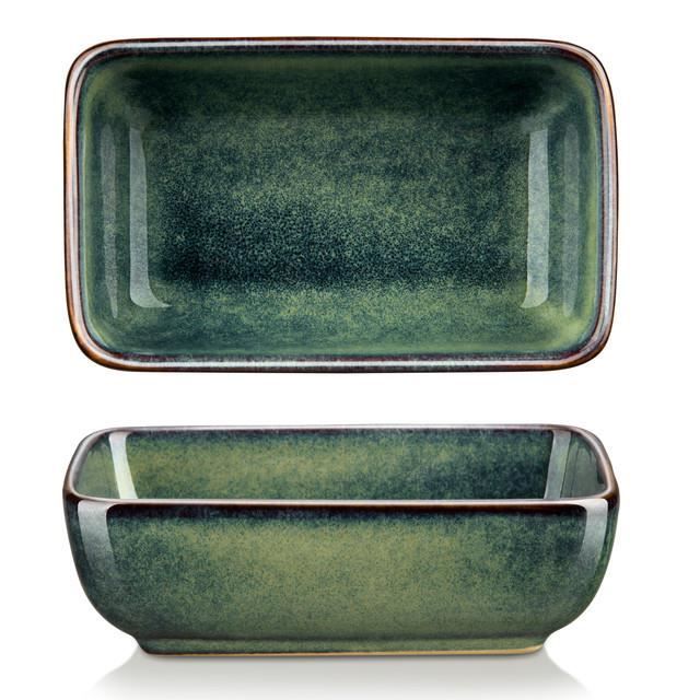 Vancasso Vaisselle 4 pcs, Série STERN-G-4DD Assiette Rectangulaire ...