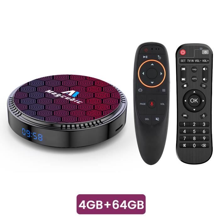 64gg10 boîtier TV Android 12 Allwinner h618 WiFi 6 100M LAN 6k 3D BT50 OTA lecteur multimédia ...