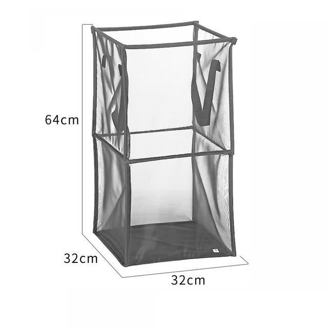 Panier à linge,Gray Big box--Panier À Linge En Tissu Pliable, Grande ...