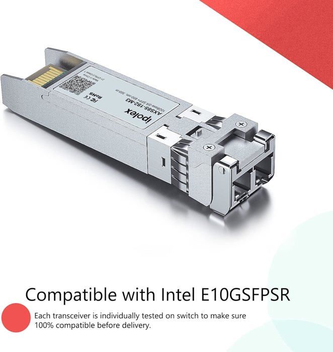 Module SFP 10Gb, 10GBase-SR SFP+ Multimode Transceiver pour Intel ...