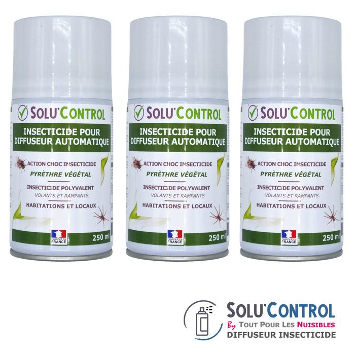 Kit Diffuseur Automatique avec Télécommande + 3 Aérosols Insecticide au ...