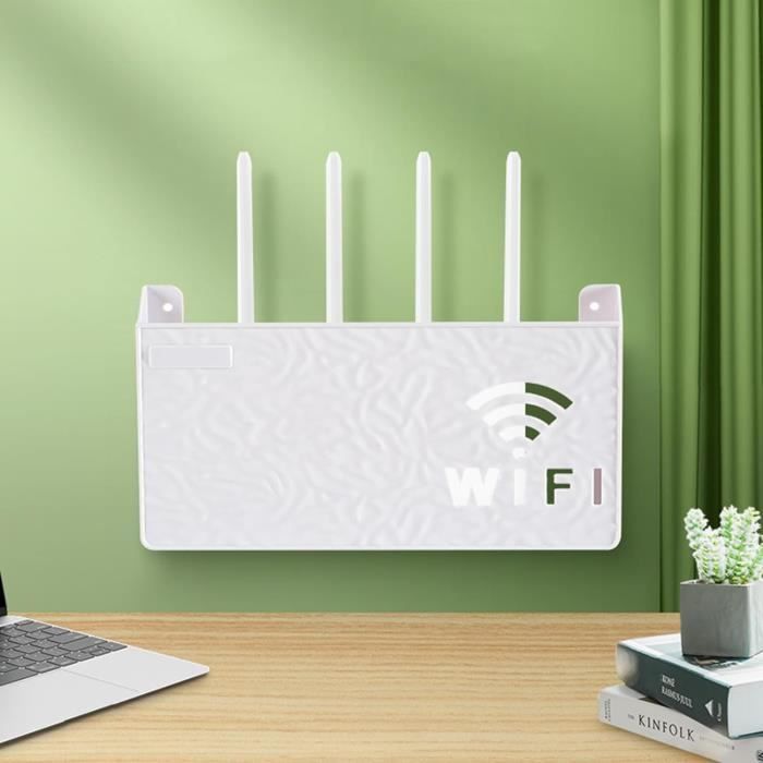 Boîte De Rangement Murale Pour Routeur Wifi, Blanc Etagere Murale Pour ...