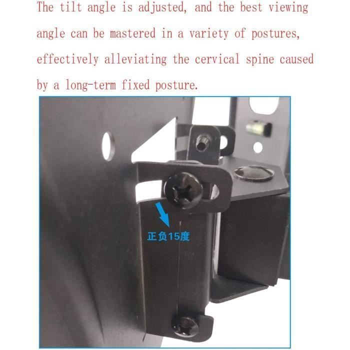 Support Fixation Murale TV Pivotant Inclinable Télévisions, 15 À 37 ...