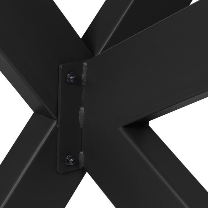 Support pied de table basse SPIDER en acier noir 98x58x43 - Bc-elec ...