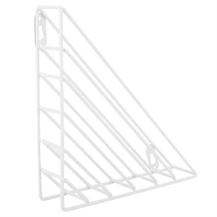 Triangle Élégant En Fer Forgé Tenture murale Rack De Stockage Magazine ...