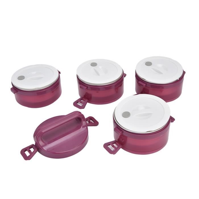 Tbest Récipient pour aliments bento étanche Boîte à lunch thermique en ...