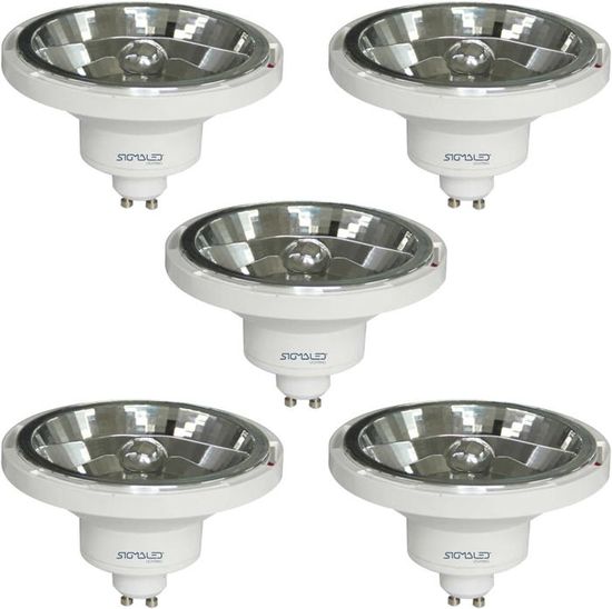 SPOT LED AR111 GU10 14W (équivalent 110W halogène) 1000 lumens Lumière ...