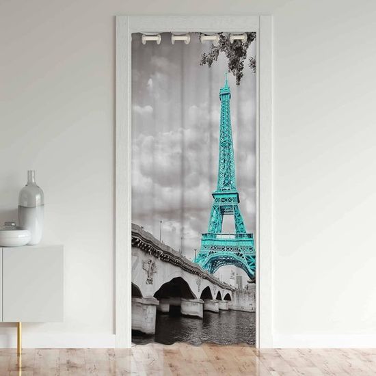 La Tour Eiffel Rideaux Interieur Salon Chambre Paris Décoration Rideau ...