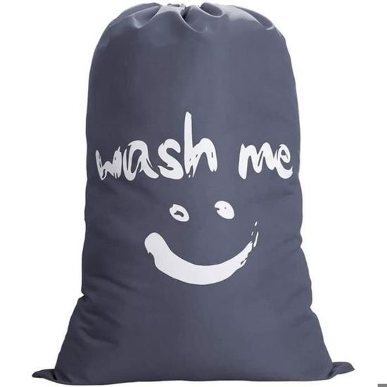 Sac à linge - Nylon - Grande capacité 60-80L - Gris - Cdiscount ...