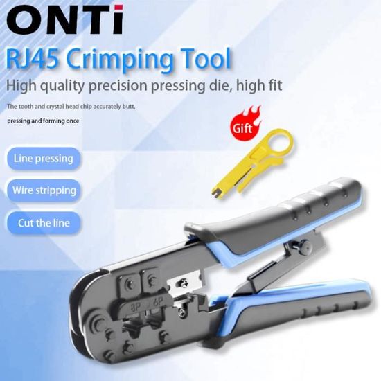 Pince À Sertir 6p 8p Rj45, Outil De Coupe De Câbles Lan Réseau Ethernet, Pince À Dénuder Pour ...