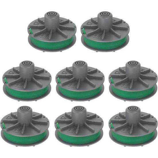 Lot De 8 Bobines De Fil De Rechange Pour Débroussailleuse Gardena Power Cut Plus 650-30 Art.9811 ...