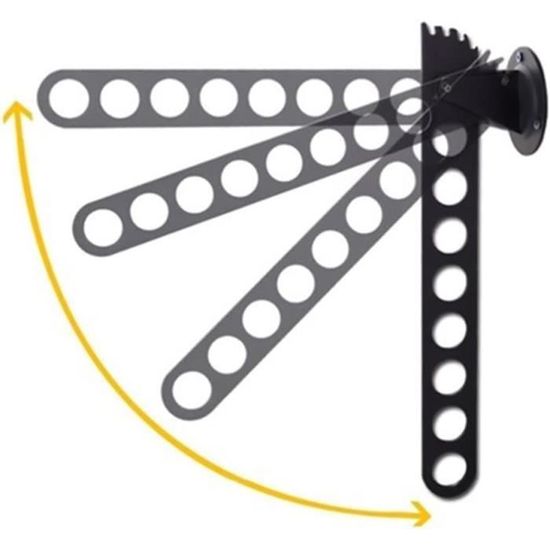 Étendoir À Linge Support Mural En Acier Inoxydable Manteau Chapeau Trou ...