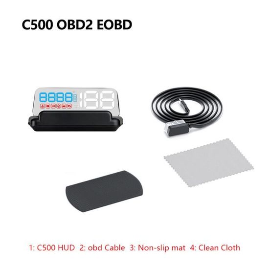 C500 pour OBD2 EOBD - WYING OBD2 Affichage Tete Haute Pour Voiture GPS ...