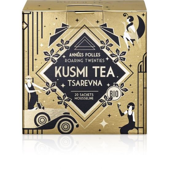 KUSMI TEA Tsarevna Bio - Etui de 20 sachets mousseline - Cdiscount Au quotidien