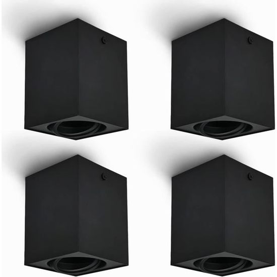 Spot En Saillie Orientable, Plafonnier Luminaire Pour Gu10, Cube Spot ...