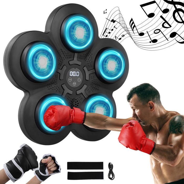 TTLIFE Music Boxing Machine Adulte - Cible Boxe Mural Musique avec ...