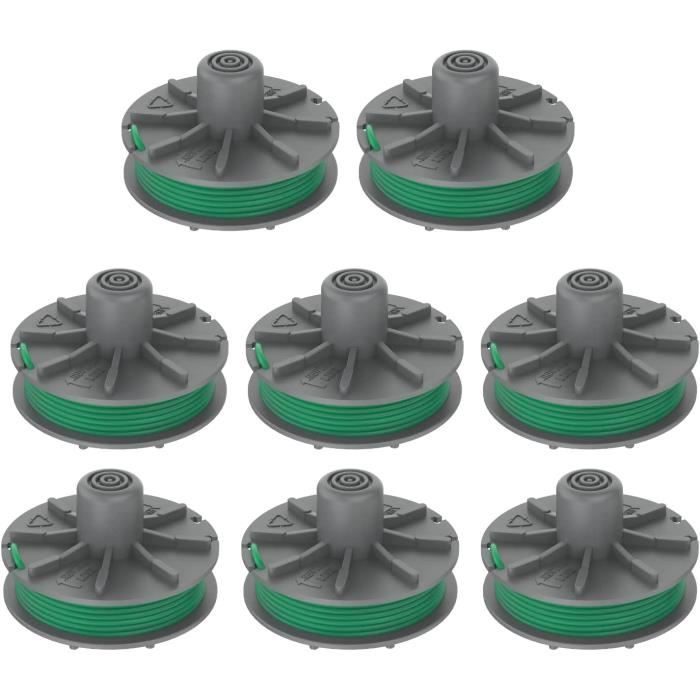 Lot De 8 Bobines De Fil De Rechange Pour Débroussailleuse Gardena Power Cut Plus 650-30 Art.9811 ...