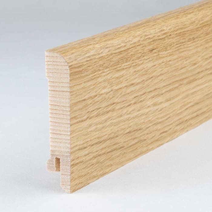 PROVISTON Plinthes Profilé arrondi 15 x 70 x 2500 mm Placage bois ...