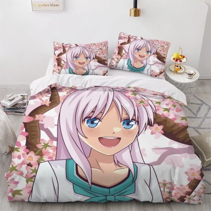 Samire Housse De Couette 140X200 Mangas Japonais 3D Motif Parure De Lit ...