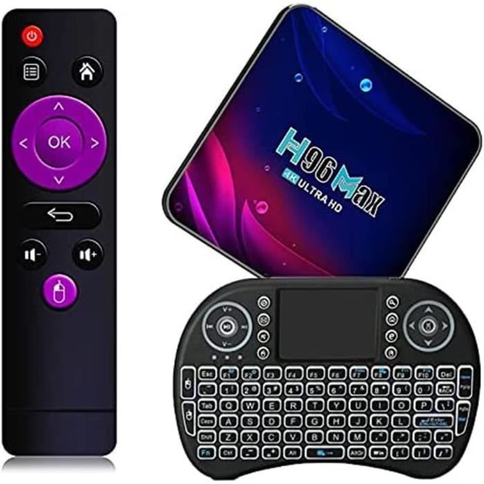 TV Box Andriod 11.0, H96 Max Android TV Box RK3318 Quad-Core Smart TV ...
