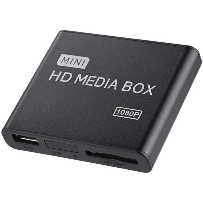 Mini Lecteur Multimédia Full HD Boîtier Media Player 1080 P Support USB ...