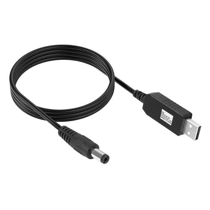 Câble convertisseur de tension USB DC 5 V vers DC 12 V USB avec prise ...