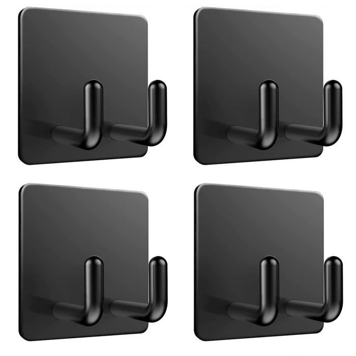 4 Pièces Crochet Adhesif Mural, Crochets Adhesifs En Acier Inox ...