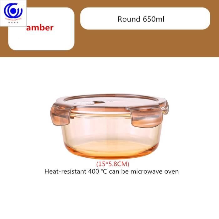 Boîte à déjeuner isotherme en verre - Round 650ML - Cdiscount Maison