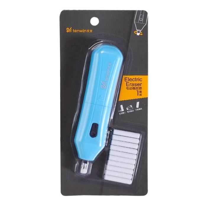 Blue 8301 -Mini stylo effaceur électrique Kawaii, recharge en ...