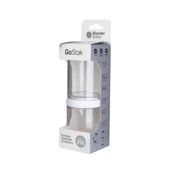 Boîte BlenderBottle GoStak 2x 150ml - Blanc - Cdiscount Electroménager