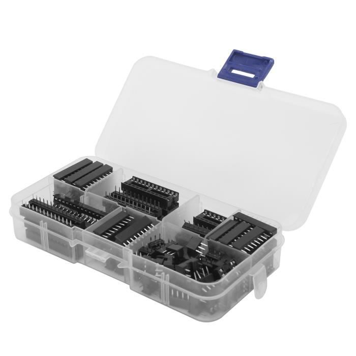 DEX YOSOO Kit d'assortiment IC Prise de Puce IC, Broche Plate de Prise ...