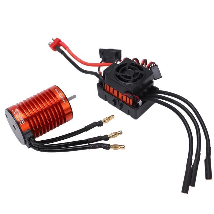 ESC de moteur étanche Moteur Brushless ESC 4 Pole 12 Slot 3300KV Moteur ...