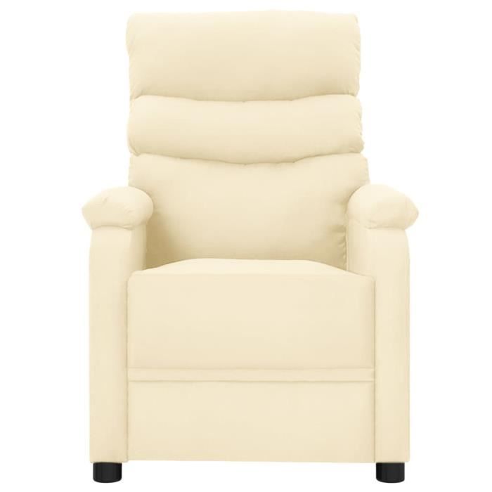 Omabeta Fauteuils électriques Fauteuil De Massage Inclinable Crème