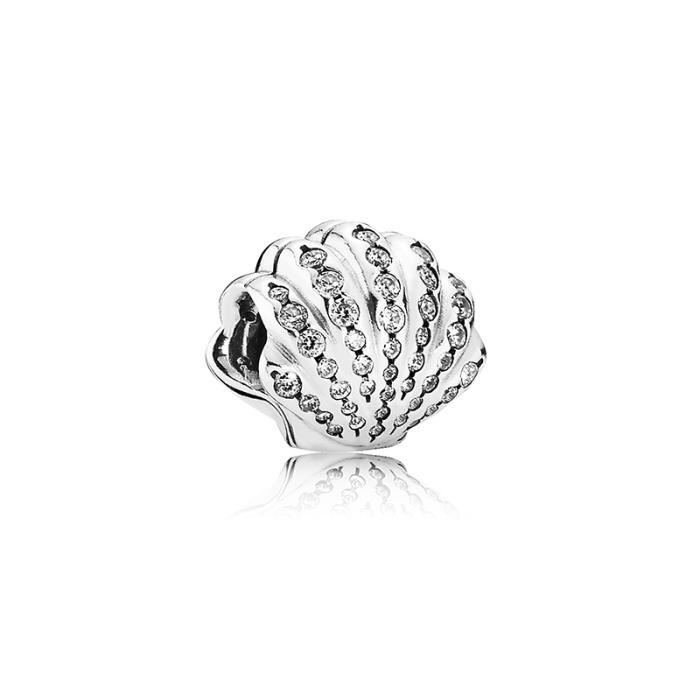 Pandora charm disney coquillage d’ariel 791574CZ - Achat / Vente charm ...