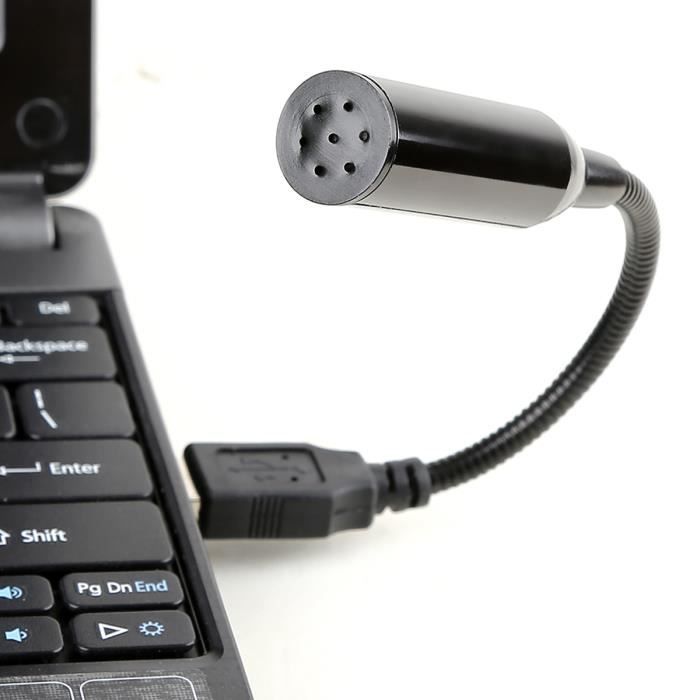 Mini Flexible USB Recording Microphone Mic pour PC de bureau Notebook ...