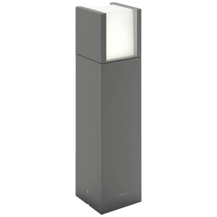 Lampadaire LED - PHILIPS - Arbour - 3.8 W - Aluminium - Blanc chaud ...