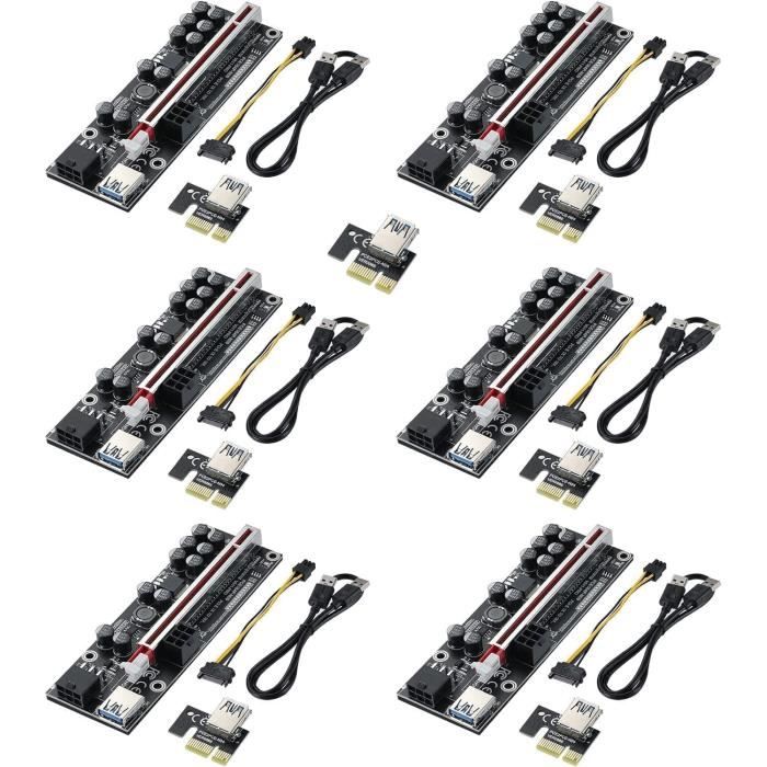 Ver009S Carte Riser Pcie 1X Vers 16X Gpu Riser Avec Câble D'Extension ...