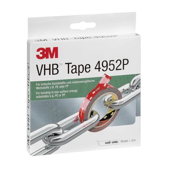 3M 4952, Ruban Adhésif Mousse Double Face - Excellente Adhésion Sur Les ...