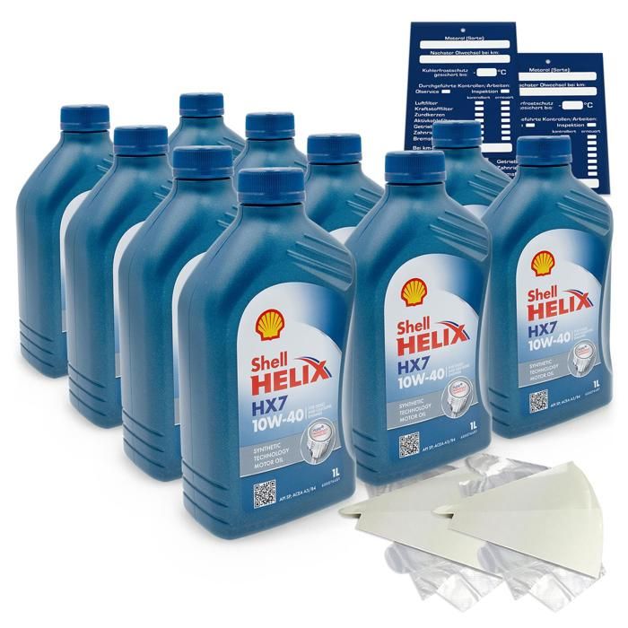 10 Litre Original Shell Helix Hx7 Huile Shell - Cdiscount Auto
