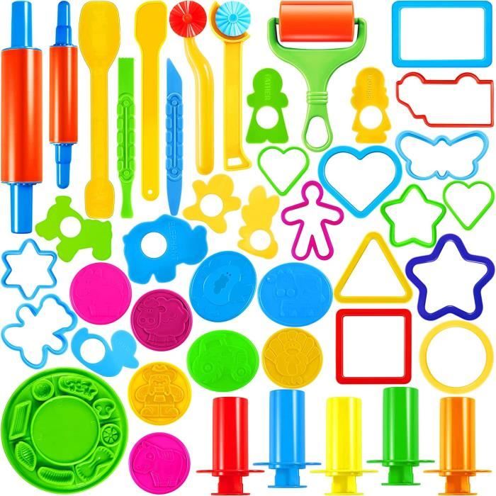 JOYIN 44Pcs Outils de Pate à Modeler Argile pour Enfants Emporte-pièces ...