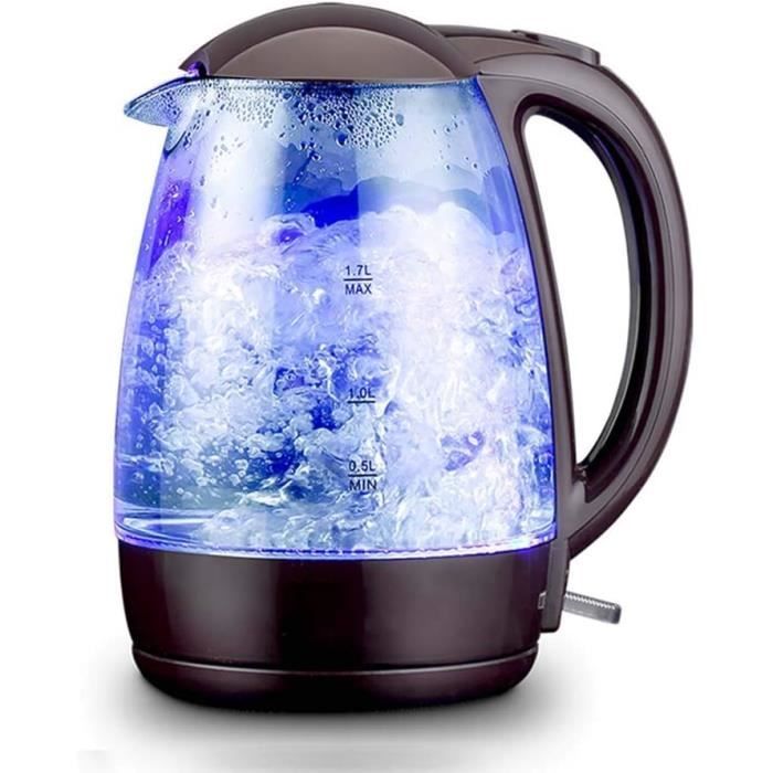 Bouilloire Électrique En Verre, Bouilloire À Eau Eco 1,7 L Avec Led ...